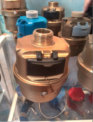 Volumetric Rotary Piston Smart Water Meter Liquid Sealed With Brass Body