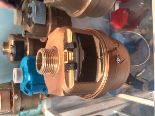 Volumetric Rotary Piston Smart Water Meter Liquid Sealed With Brass Body