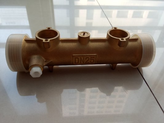 Brass Meter Body For Household Ultrasonic Heat Meter DN15 - DN40