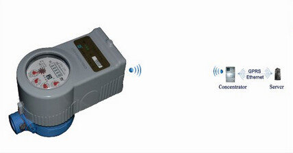 High Accuracy AMR Water Meter Multi Jet With Wireless Remote LCD Display
