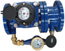 Dry Dial Smart Combination Water Meter , Multi Jet Water Meter Woltman Type