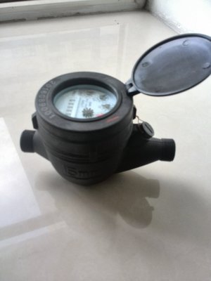 15 mm Class B Multi Jet Water Meter , Dry Dial Water Meter Residential With Nylon Bod