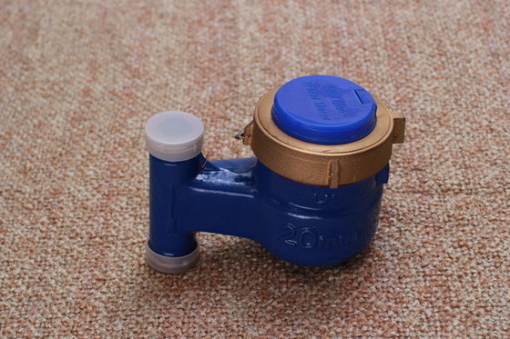 Rotary Vane Wheel Multi Jet Water Meter , Vertical Brass Inline Water Meter