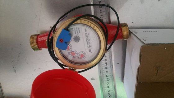 15mm - 50mm Diameter Multi Jet Water Meter With Brass Body Class B For Cold Water