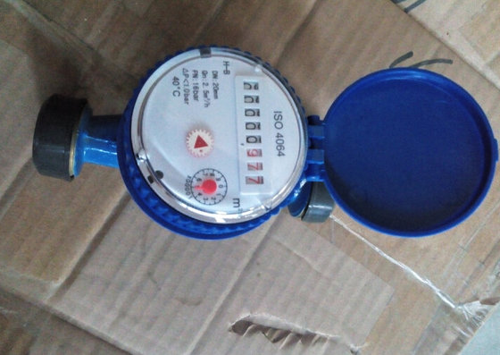 Dry Dial Type Single Jet Water Meter For Cold / Hot Water LXSG-15E-20E