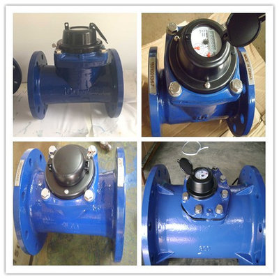 DN65 Flange Woltman Vane Wheel Water Meter With Pulse / Reed Switch Output For Irrigation