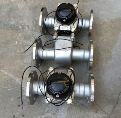 Stainless Steel Woltman Irrigation Water Meter , Dry Type Domestic Water Flow Meter
