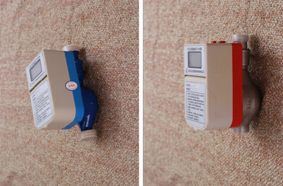 Dry Dial Smart Card Cold Digital Hose Water Meter , Intelligent Vane Wheel Water Meter