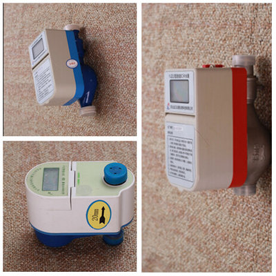 Elecrical Vertical Smart Water Meter , Multi Jet Prepaid Water Meter Magnetic Proof