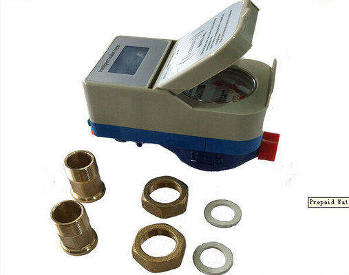 PPO Material IC Card Water Prepaid Meters , 15mm - 25mm Household Water Meter Touch Type