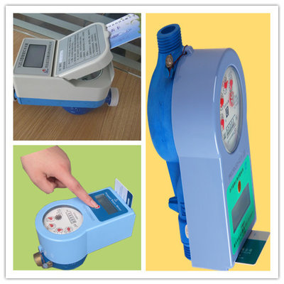 Digital Smart Brass Multi Phase Water Meter Prepaid Intelligent With IC Card