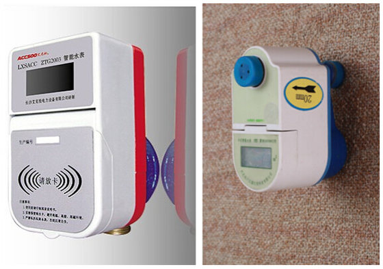 15mm Radio Frequency RF Card Prepaid Smart Water Meter with Replaceable Battery