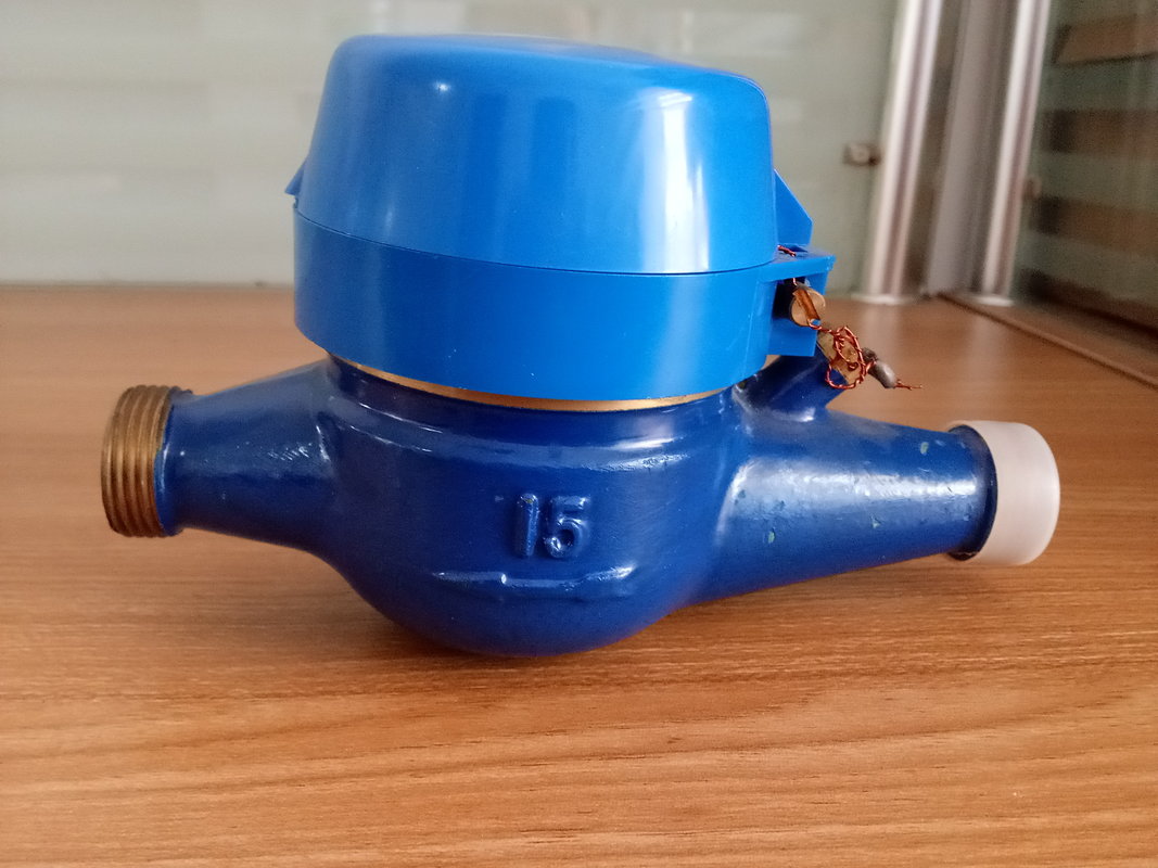 Dry Type Multi Jet Cold Water Water Meter , 15mm Water Meter Brass Body