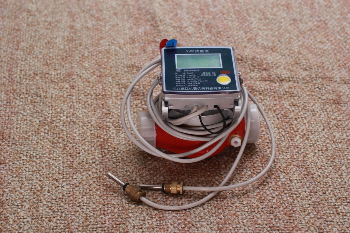 DN20 Househould Residential Heat Meters Horizontal Installation With Brass Body