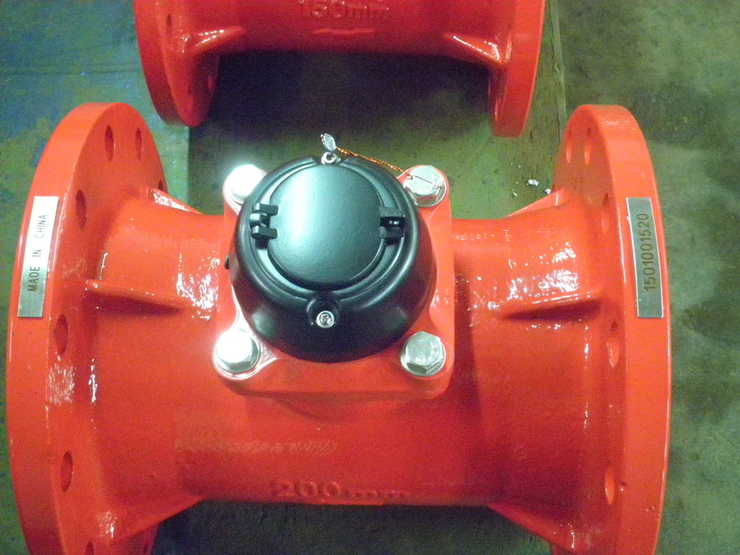 Horizontal Woltman Water Meter , Removable Element Hot Water Meter Vacuum Seal DN200