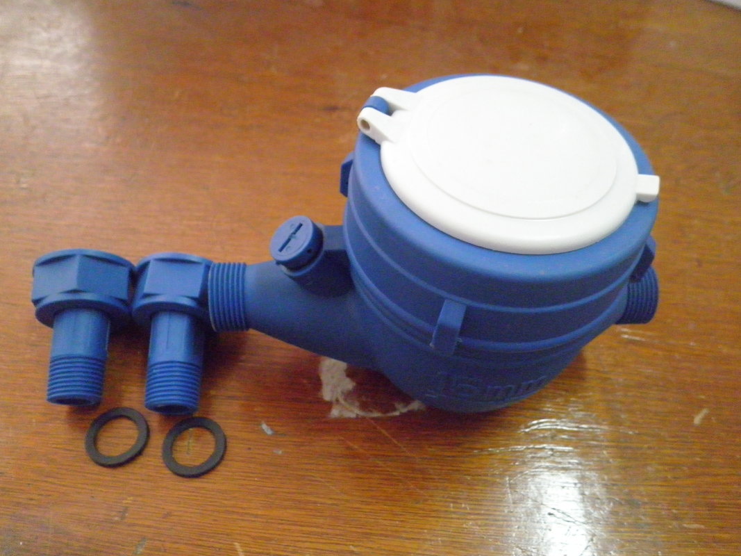 15 mm Class B Multi Jet Water Meter , Dry Dial Water Meter Residential With Nylon Bod