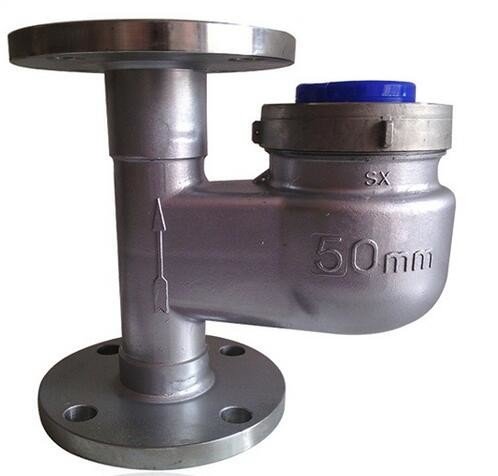 Vertical Dry Dial Multi Jet Water Meter , 2 Inch Water Meter With Stainless Steel Body