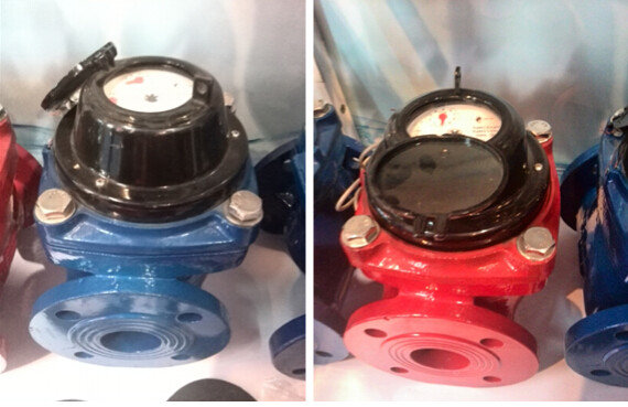 DN200 Woltman Type Irrigation Water Meter With Pulse Output Large Flow Capacity