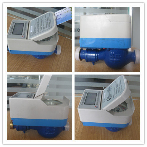 Brass Body IC Card Prepaid Water Meter With Automatic Reading Touch Type