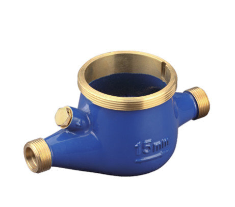 DN15 - DN40 Water Meter Accessories Brass Body Housing For Multiple Jet Water Meters