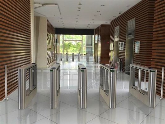 China Dustproot Entrance Access Control Speed Gate Smart Anti-tailgating Flap Barrier Turnstile supplier