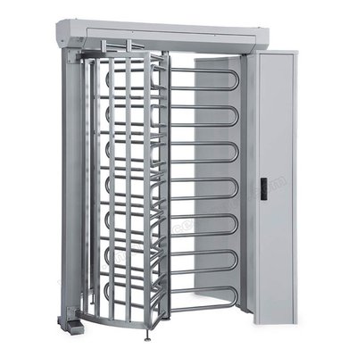 China Pedestrian Access Security Crowd Control Full Height Turnstile With RFID Reader supplier