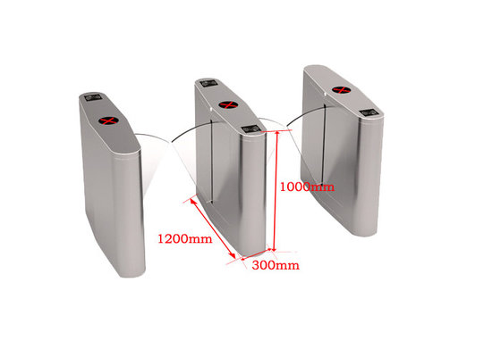 China RFID card reader swing barrier gate for trolley or big luggage access supplier