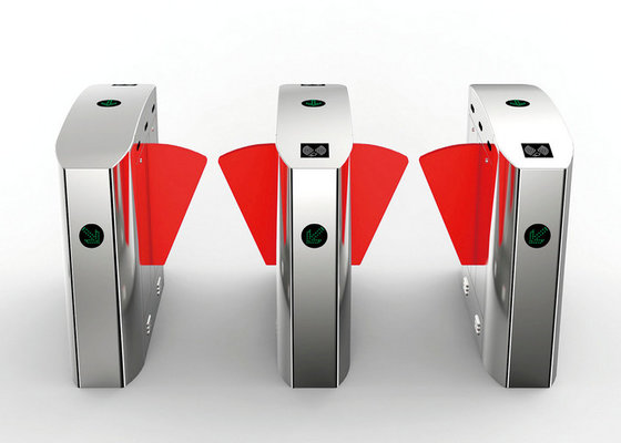China RFID/IC card reader Flap turnstile gate for subway station supplier