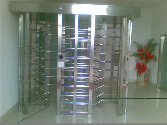 Rotary Durable Flexible single turnstile Full Height Gate Door with Fingerprint or QR Code Scan supplier