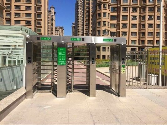 Indoor / Outdoor Use Mechanical Half Height Turnstile Gate Rainproof With Single / Bi-Direction supplier