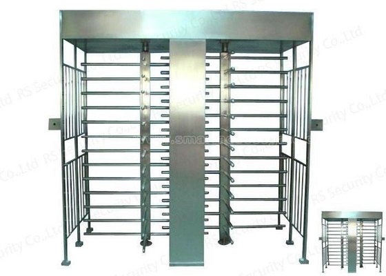 High Grade Automatic Full height Turnstile Pedestrian System Parking Facilities Rotating Gates With Double Lane supplier