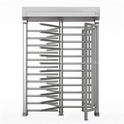 Indoor / Outdoor Use Automatic Security Full Height Turnstile Double Channel With Impact Resistance supplier