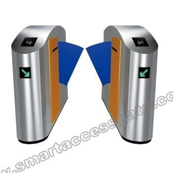 FCC Approved waterproof stainless entrance barrier gate / Biometric system access control swing gate turnstile supplier