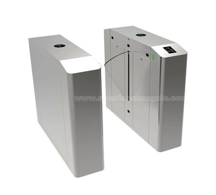 Automatic pedestrian access control system 304 stainless steel swing turnstile gate with RFID card / fingerprint supplier