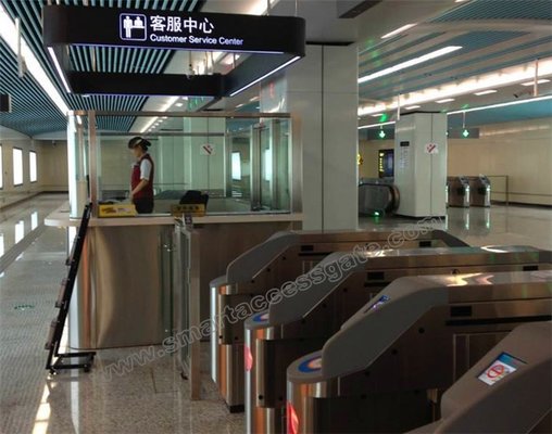 Rainproof Top grade building acees solution via new style sliding barrier turnstile for Metro Station supplier