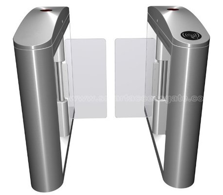 Face Recognition Rfid Access Metro Optical Turnstiles DC 24V with IR Sensor for Hotel supplier