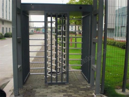 Electric black Dual-access full height turnstile for High-end residential district supplier