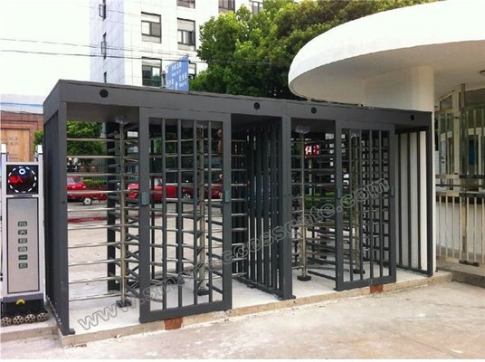 Hight Quality Double lane full height turnstile security revolving gate for school supplier