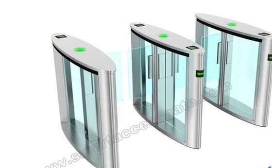 Multi-Channel 304 Stainless Steel Slim Swing Gates Electronic Turnstile Speed Gate for Government supplier