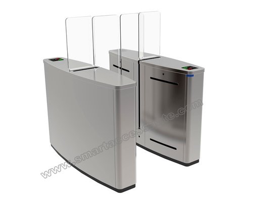 High grane glass door price speed wing gate with rfid/ barcode reader for Airport supplier