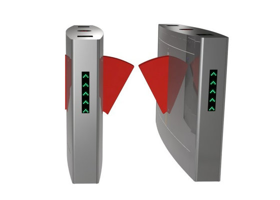 Smart access control glass wing flap turnstile swing gate for Bank supplier