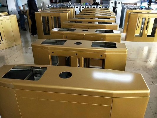 304# Stainless Steel Swing Gate Gooden Color Turnstile bi-directiona supplier