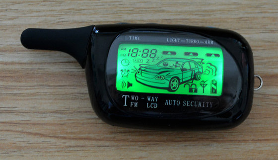 2 Way Auto Car Alarm System Car Security Devices With LCD Remote Displays Alarm Alert Information