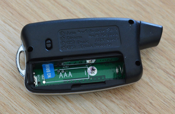 Pke RFID Car Alarm System With Double Way Alarm Hints , Microwave Sensor Car Alarm Kits