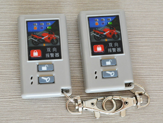 Remote Start Two Way Motorcycle Alarm System With Power Off Alarm And Shock Alarm
