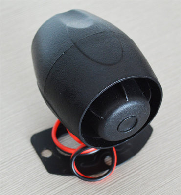 Full Black 20W 6 Tones Security Alarm Siren Car Alarm Horn Low Temperature Endurance