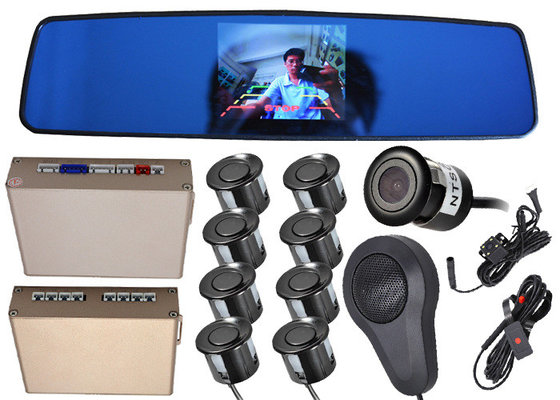 LCD Monitor Car Camera Front And Rear Parking Sensor Kit  Accurancy Ultrasonic Sensor Detection