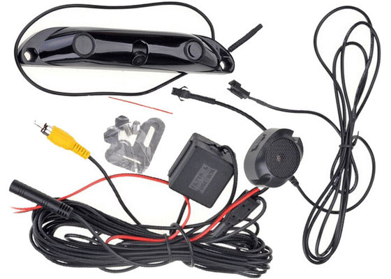Car License Plate Frame Wireless Parking Sensor Kit , 3 In 1rearview Backup Camera System No Drilling