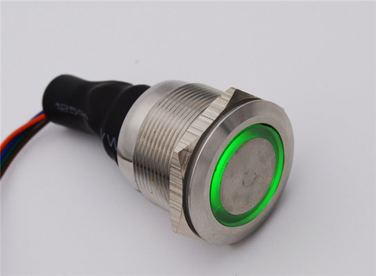 Water Resistance Auto Car Accessories Engine Start Stop Button Silver Plated Material