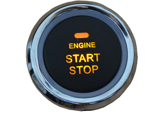 Footbrake Action Push Button Ignition Switch , Keyless Start Button Car Alarm Parts 300mA
